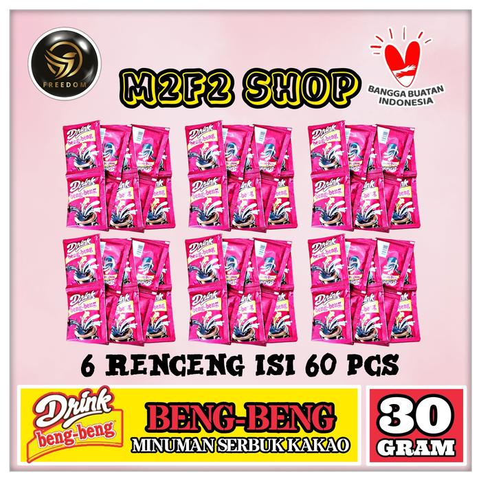 Jual Drink Beng Beng Minuman Bubuk Cokelat Sachet - 30 gr (Harga 6 ...