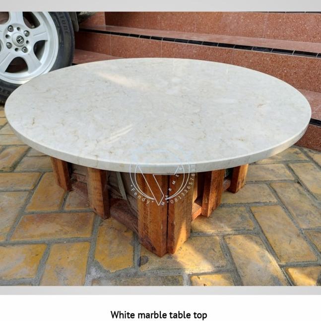 Jual Top table .marmer putih tulungagung pinggir rata D.90 - Kab ...