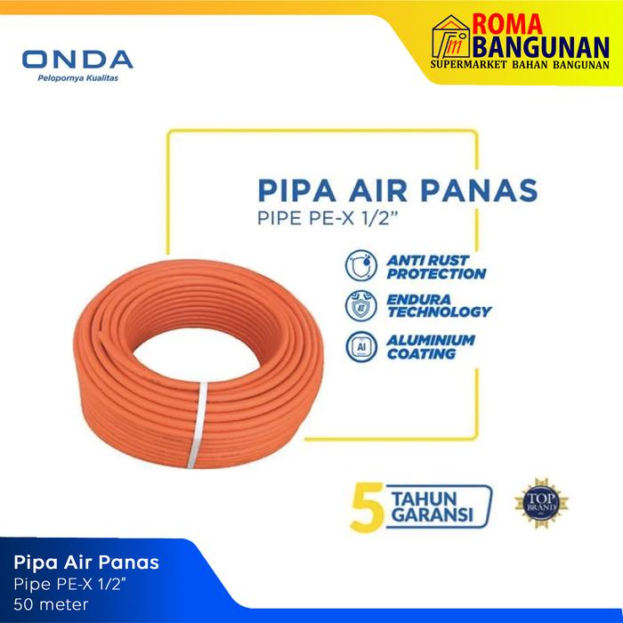 Jual Onda Pipa Ripeng Pipa Air Panas 1/2" Selang Air Panas Pex 50 meter - Kab. Karawang - Roma ...