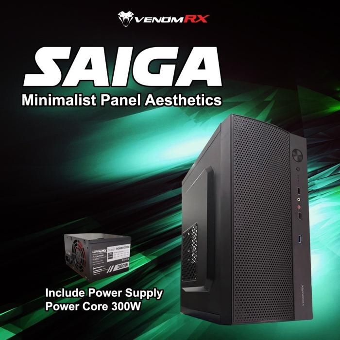 Jual Casing VENOMRX SAIGA + PSU 300Watt - Micro ATX Case VenomRX Saiga ...