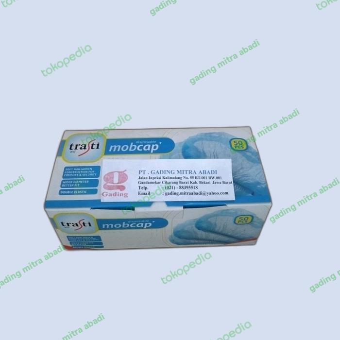 Jual Hairnet / Pelindung Kepala / Mob cap disposable merk TRASTI - Kab ...