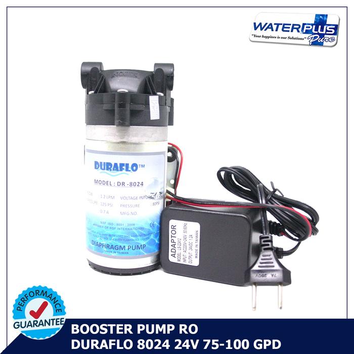 Promo Booster Pump 75GPD "DURAFLO" + Adaptor 24V DC Tipe 8024 Cicil 0% ...