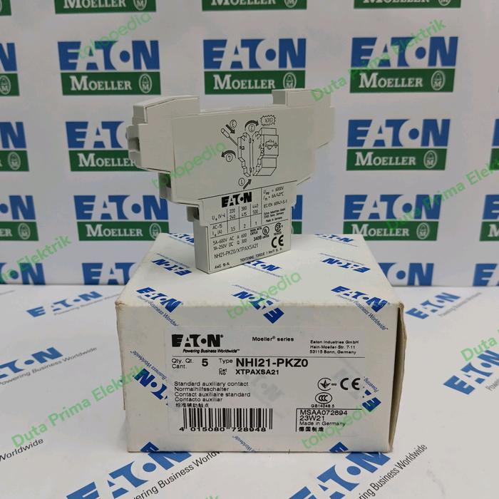 Jual NHI21-PKZ0 EATON Moeller - Auxiliary Contact NHI - Jakarta Barat - Duta Prima Elektrik ...