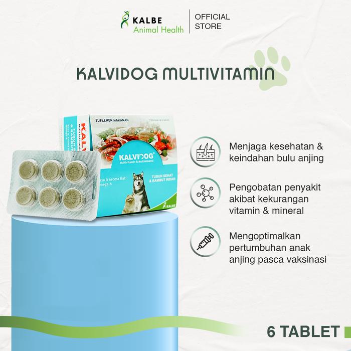 Jual Kalvidog Blister 6 Tablet - Multivitamin Anjing - Jakarta Timur ...
