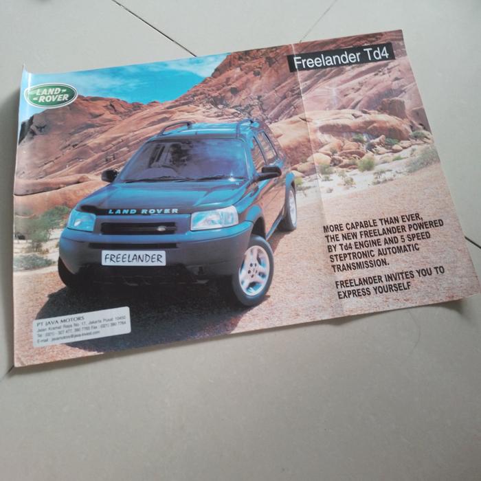 Jual brosur land rover freelander Td4 - Kab. Tangerang - Raja Brosur ...