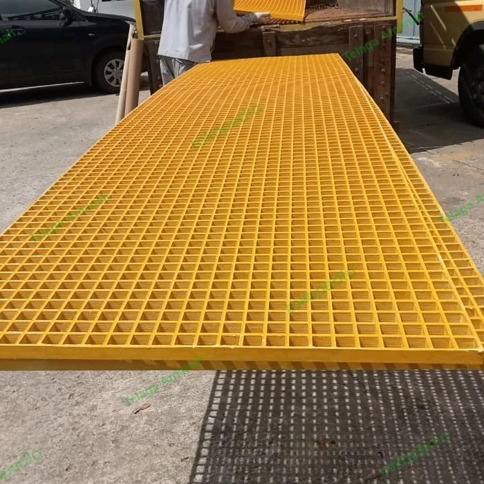 Jual FRP Grating Panel Size 30x200cm T25mm mesh 38x38mm Walkway Fiber ...