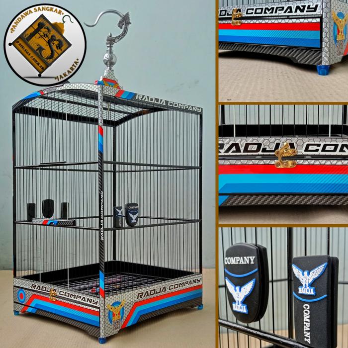 Jual SANGKAR/KANDANG KOTAK RADJA DECAL RMI JERUJI FIBER No.2 - Jakarta ...