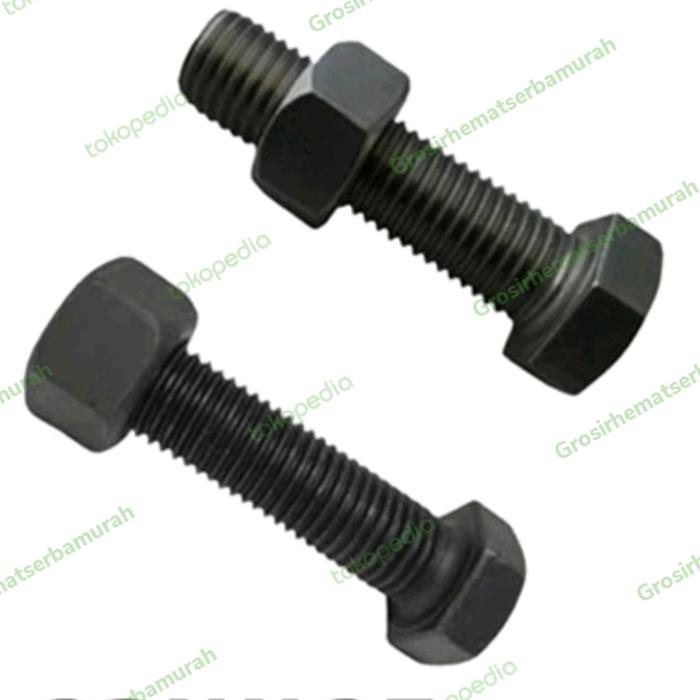 Jual BAUT MUR BAJA baut HITAM TS (Tensile Strength) Grade 10.9 Size M12x70 - Jakarta Barat ...