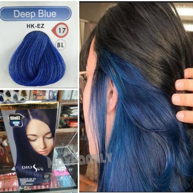 Jual cat rambut diosys Deep Blue hair color diosys pewarna rambut ...