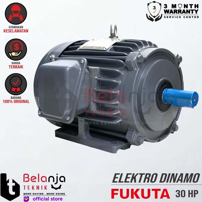 Jual FUKUTA Mesin Penggerak Dinamo 30 Hp 3 Phase 4 Pole Elektro Motor 30Hp - Kota Bogor ...