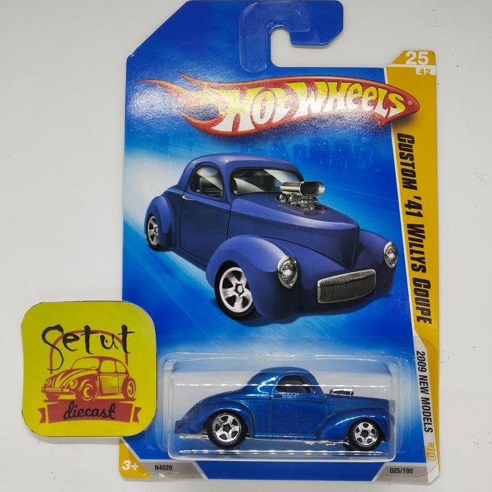 Jual HOT WHEELS HOTWHEELS CUSTOM 41 WILLYS COUPE BIRU BLUE CARD AKTA - Kota Tangerang Selatan ...
