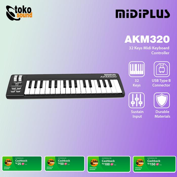 Jual MIDIPLUS AKM320 AKM 320 - 32 Keys Midi Controller - Jakarta Barat - tokosound proaudio ...
