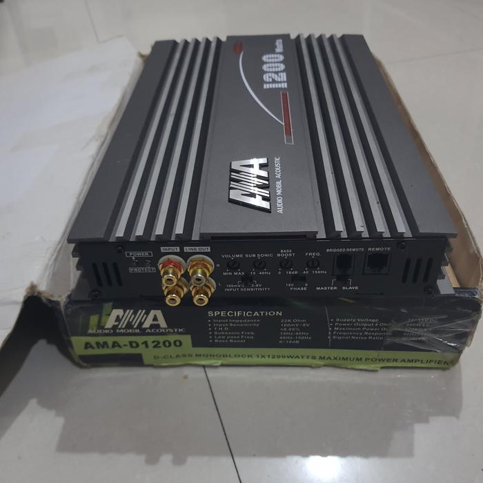 Jual power amplifier monoblock class D 1200watts mosfet acoustic ama ...