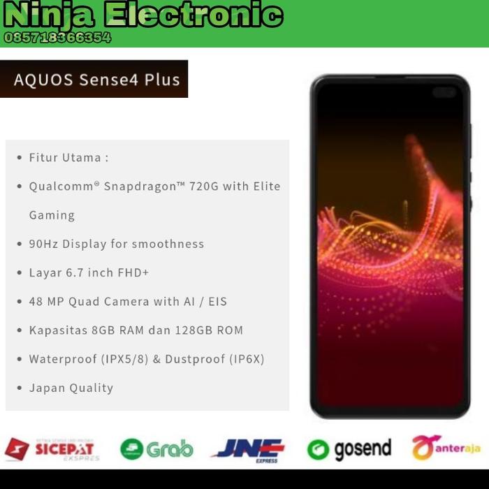 Jual SHARP AQUOS SENSE 4 PLUS ANDROID SMARTPHONE SHS04P RAM 8GB ROM ...