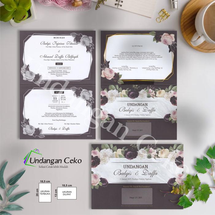 Jual Undangan Pernikahan/Tasyakuran Harga Hemat Tema Vintage Rustic ...