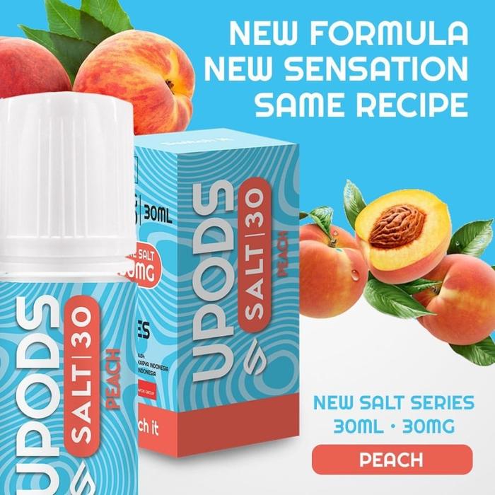 Jual E LIQUID UPODS SALT Peach 30MG 30ML By Upods Indonesia - 30MG ...