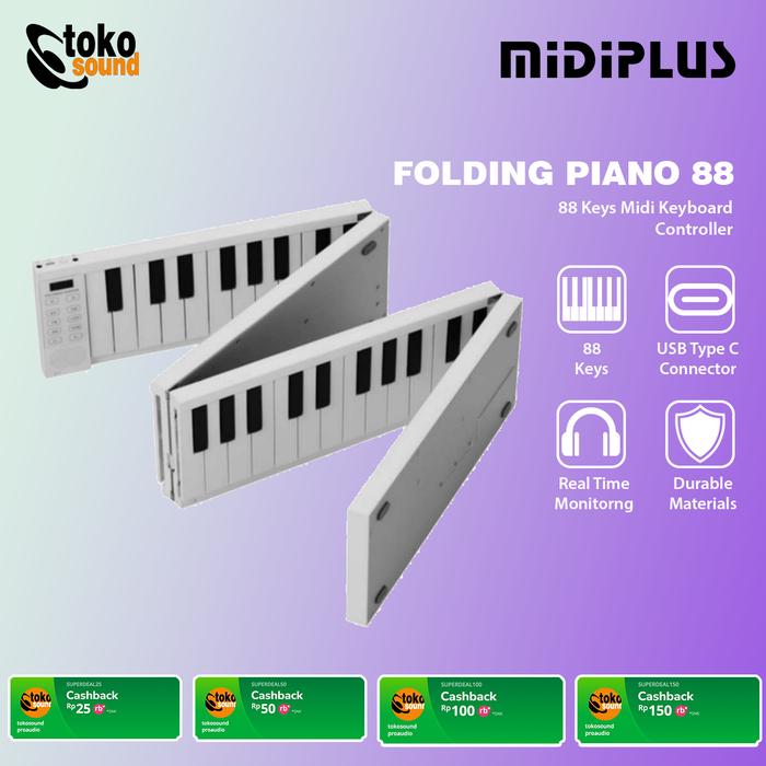 Jual MIDIPLUS FP88 FOLDING PIANO - 88 keys Portable Keyboard with ...
