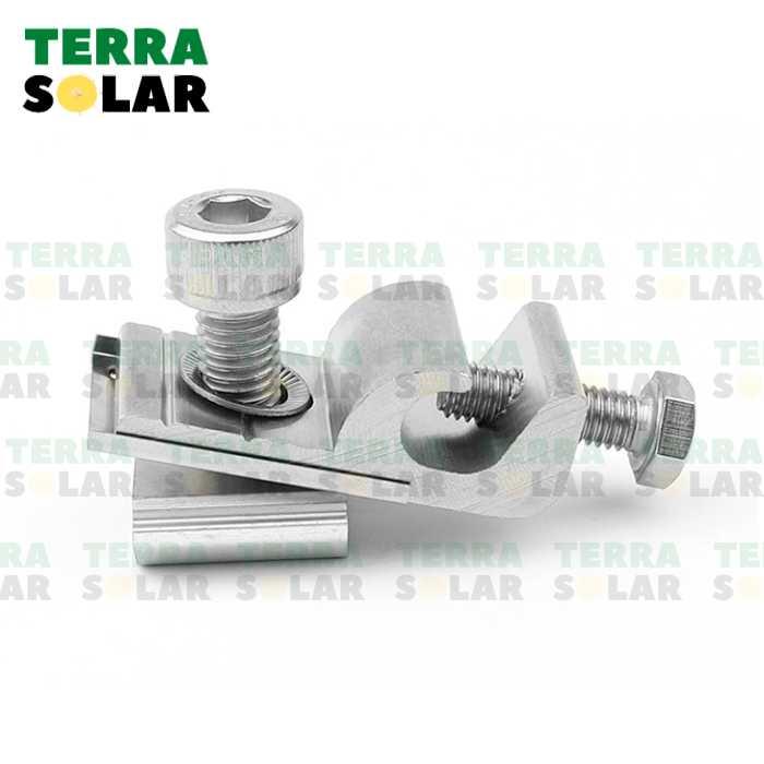 Jual Bracket Grounding Lug Solar panel, braket pengikat kawat ground ...