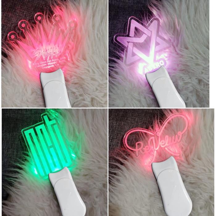Jual Lightstick Fanmade Multi Colour Handle Putih Bisa Custom Kpop - Bp ...