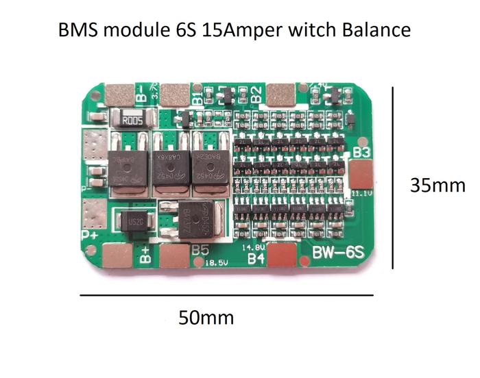 Jual Modul Proteksi Baterai Lion 18650 Battery Protection Module BMS 6S ...