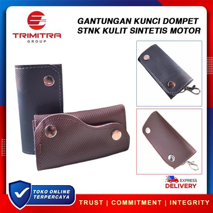 Jual Dompet Keychain Gantungan Kunci STNK Motor Mobil Bahan Kulit ...