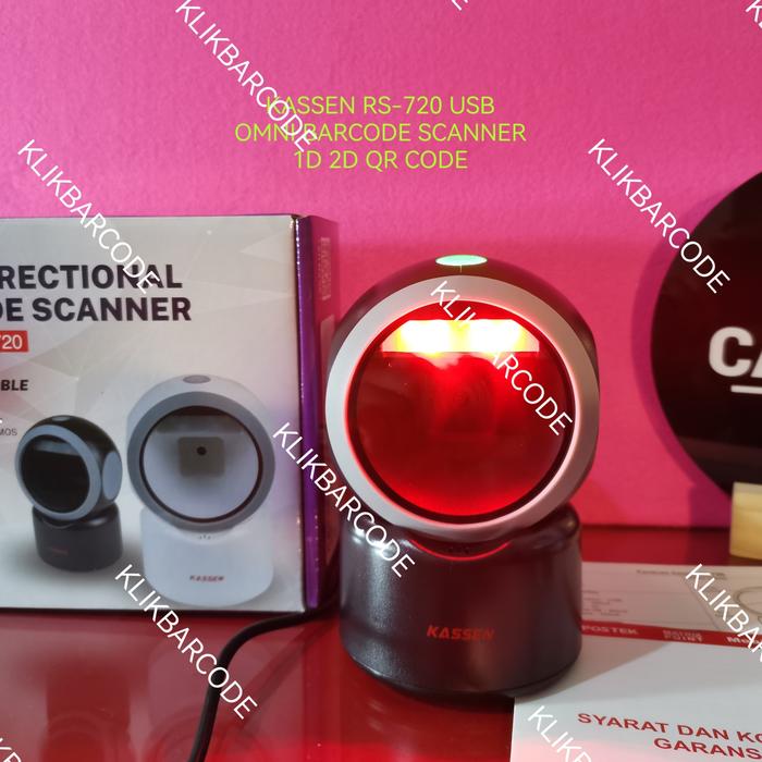 Jual NEW KASSEN RS 720 OMNI SCANNER BARCODE 1D 2D QR CODE QRIS PAY ...