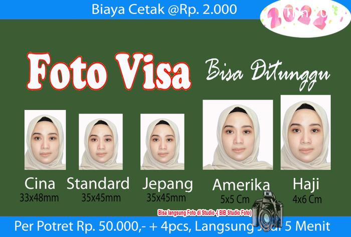 Jual CETAK PAS FOTO Ukuran 2x3 3x4 4x6 dan VISA - Jakarta Selatan ...