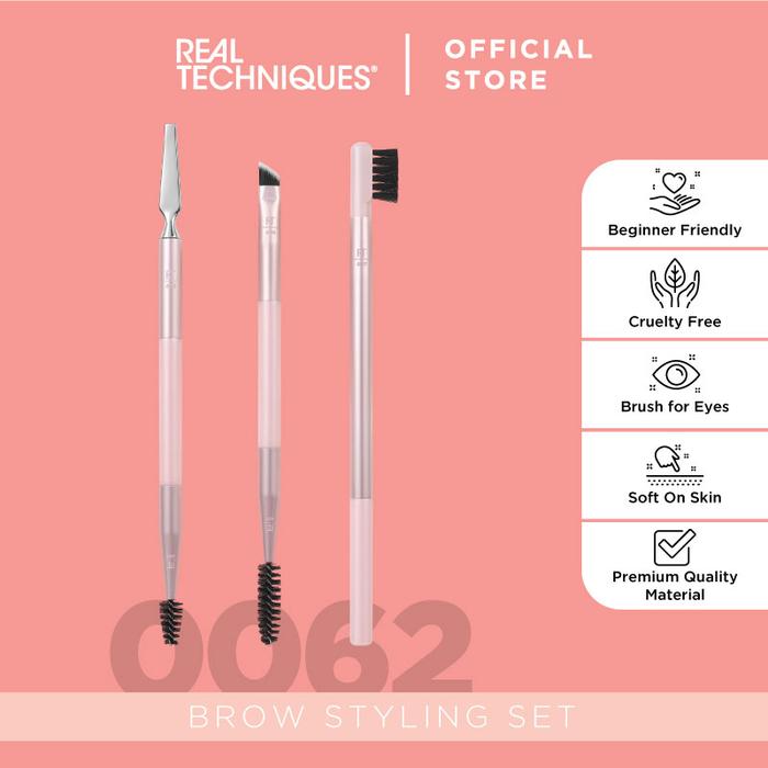 Promo Real Techniques 10006200 Brow Styling Set Eyebrow Brush Set ...