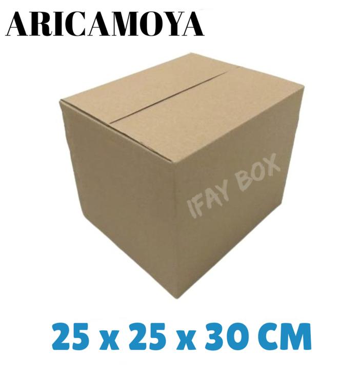 Jual Kardus box ukuran 25 x 25 x 30 cm single wall polos - Jakarta ...