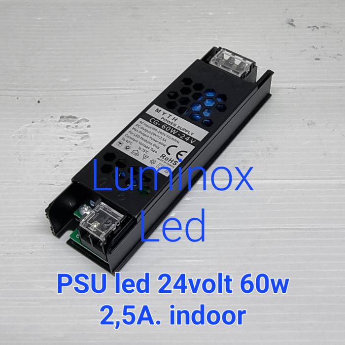 Jual driver psu led 24volt 60watt 2,5A / trafo 60w 60 watt 24v 2 ...