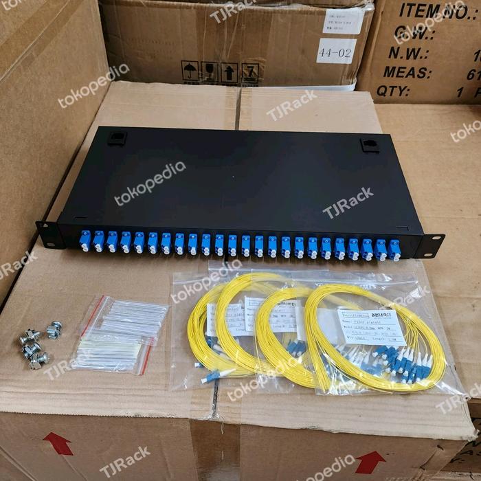 Jual otb rack 48 core LC singlemode 1U lengkap - Jakarta Pusat - TJRack ...