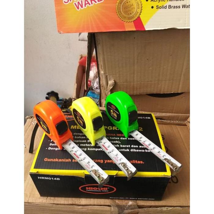 Jual Rol Meter Hioshi Abs 5Meter/Meteran Tukang/Tahan Banting - Kab ...