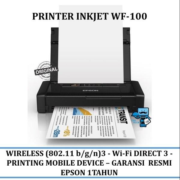 Promo Printer Epson WF100 - Epson WF 100 Portable - Printer Portable ...