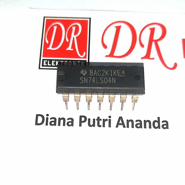 Jual IC 7404 CD7404 Integrated Circuit TTL SN74HC04N DIP 74HC04 NAND ...