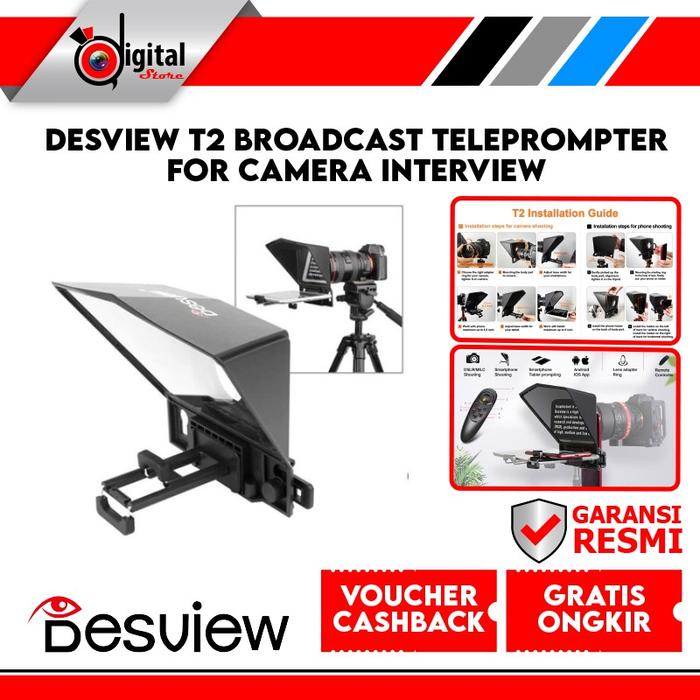 Jual Desview T2 Broadcast Teleprompter for Camera Interview - Jakarta ...