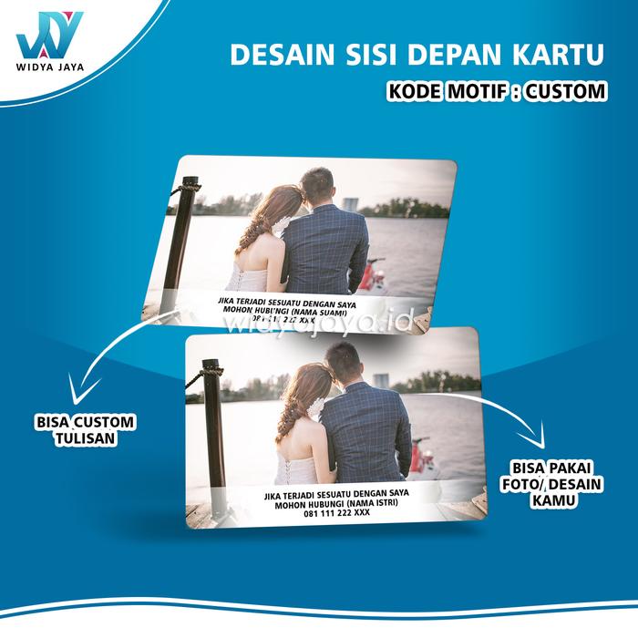 Jual Cetak Kartu Nama PVC / KARTU NIKAH DIGITAL - CUSTOM, Doff - Kab ...