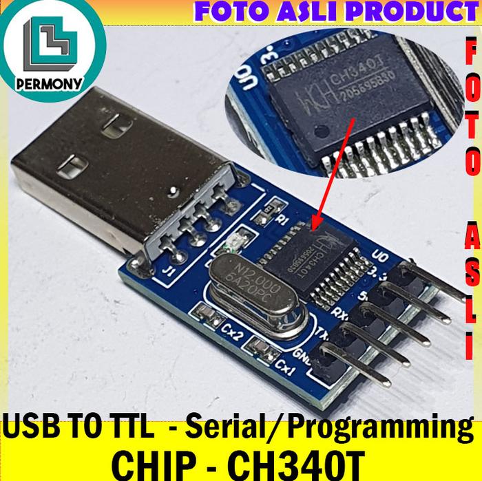 Jual USB to TTL CH340 Module adapter programing downloader ...