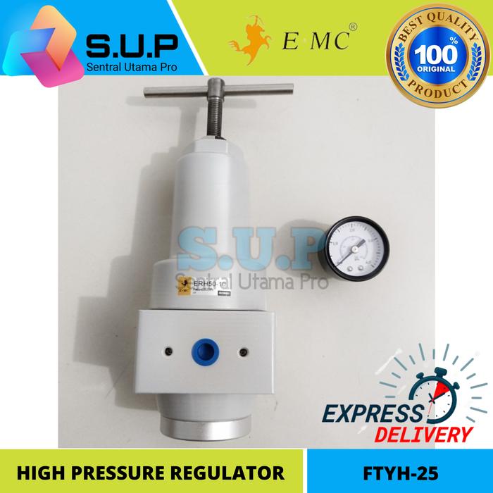 Jual AIR UNIT HIGH PRESSURE REGULATOR FTYH-25 / ERH50-05 EMC PNEUMATIC ...