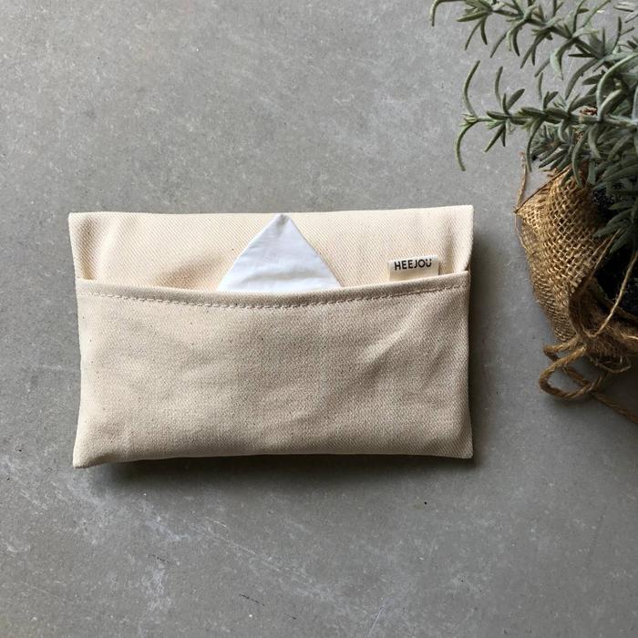 Jual Tempat tisu pouch kotak tissue travel estetik aesthetic kain ...