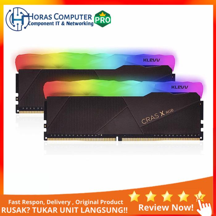 Jual RAM KLEVV CRAS X RGB 16GB ( 2 x 8 ) PC 25600 3200MHz DDR 4 LED - Black - Jakarta Pusat ...