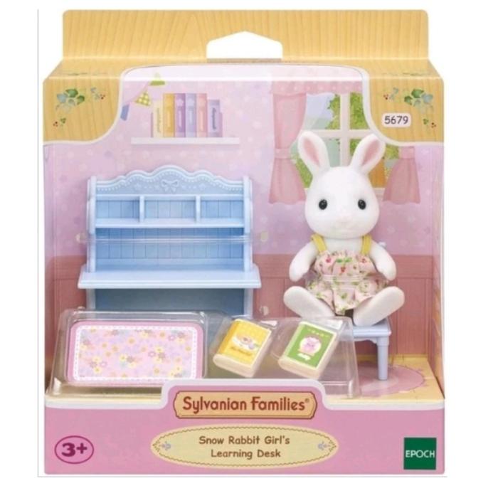 Promo Mainan Boneka Sylvanian Families Snow Rabbit Girl's Learning Desk ...