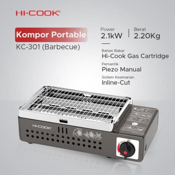 Jual HI COOK Kompor Gas Portable Barbeque Grill Memanggang KC301 KC 301 ...