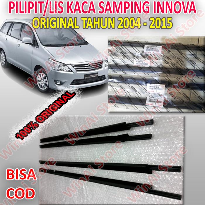 Jual Karet Pelipit/plipit Kaca Mobil Innova 2004-2015 Hitam Original ...