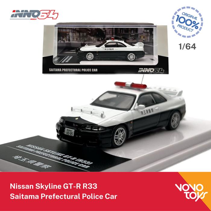 Jual Inno 1/64 Nissan Skyline GTR R33 Saitama Prefectural Police Car ...