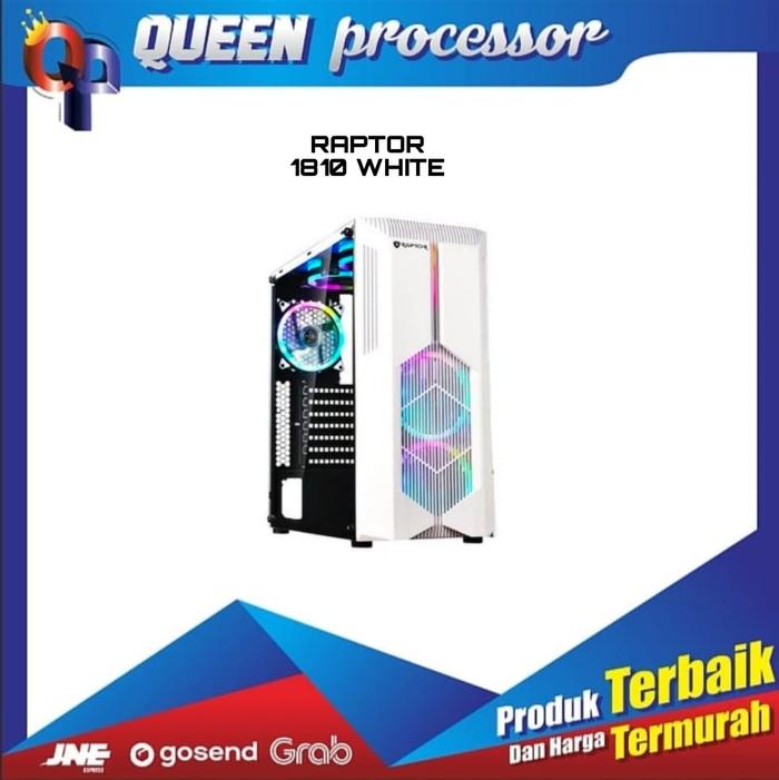 Jual Casing Gaming Case PowerUp RAPTOR Black Strike 1810 White putih ...