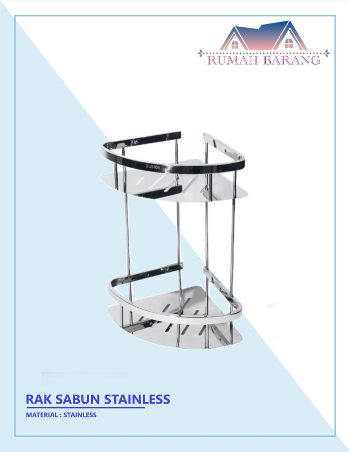 Jual Rak Sabun Sudut Rak Kamar Mandi Stainless Rak 2 Tingkat Murah ...
