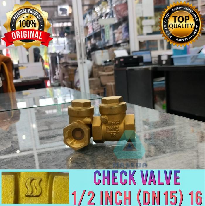Jual Check Valve 1/2 inch - Klep Tabok - SWING CHECK VALVE 1/2" - Kota ...
