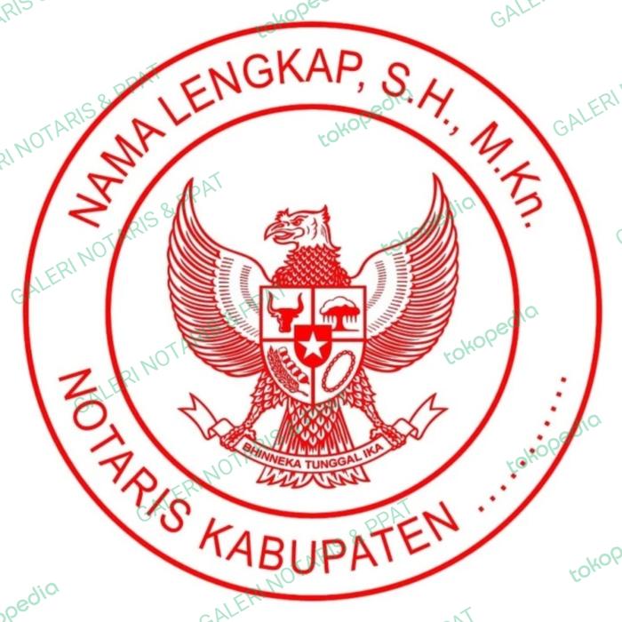 Jual stiker segel notaris dan ppat stiker segal akta notaris dan ppat ...