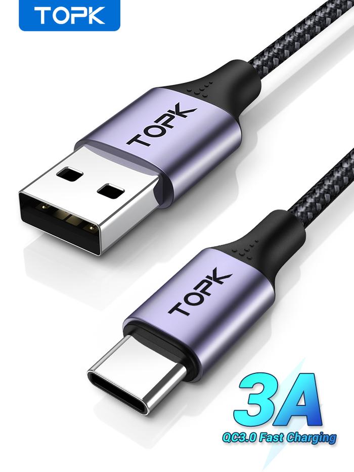 Jual Kabel Data Cable Charge Micro Type-C 1M Quick Charging 3A - An10 ...