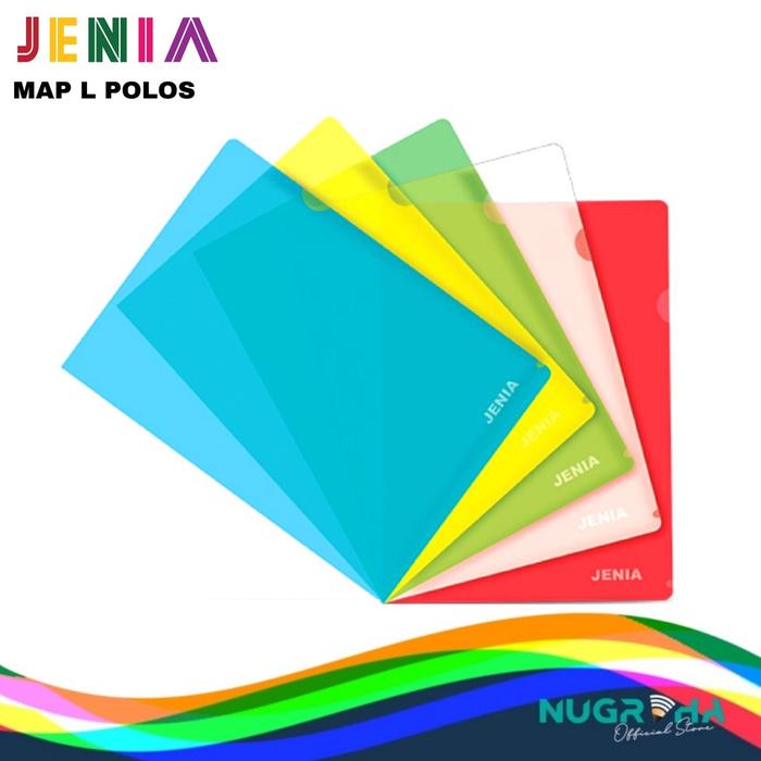 Promo JENIA Map L Jenia Polos- Plastik Berkualitas Terbaik untuk Menyimpan Dokumen Motif Polos ...